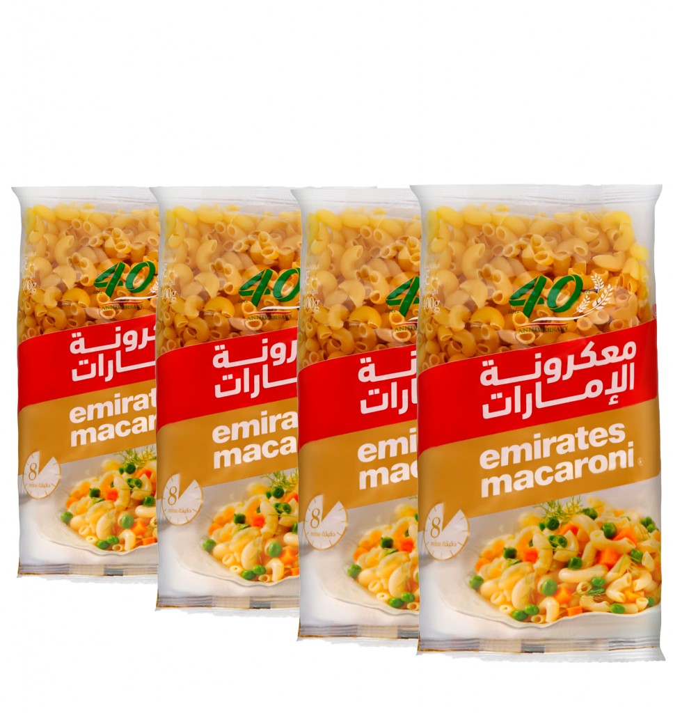 Emirates Macaroni 400Gm Spaghetti( 4X400Gm) | Seven Emirates ...