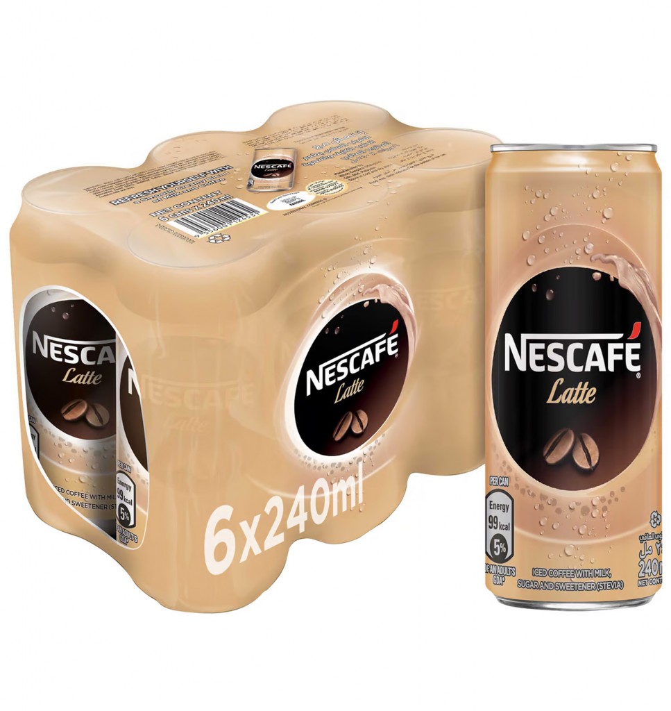 Nestle Nescafe Rtd Can 240Ml Latte( 6X240Ml) | Seven Emirates ...