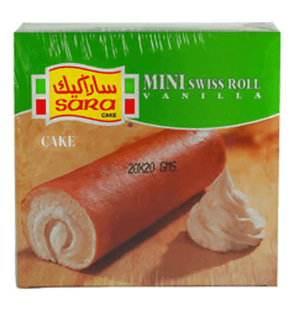 Sara Mini Swiss Roll 25Gm Vanilla | Seven Emirates Supermarket LLC